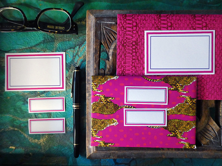 Standard Double Bordered Labels Cerise - Friday House